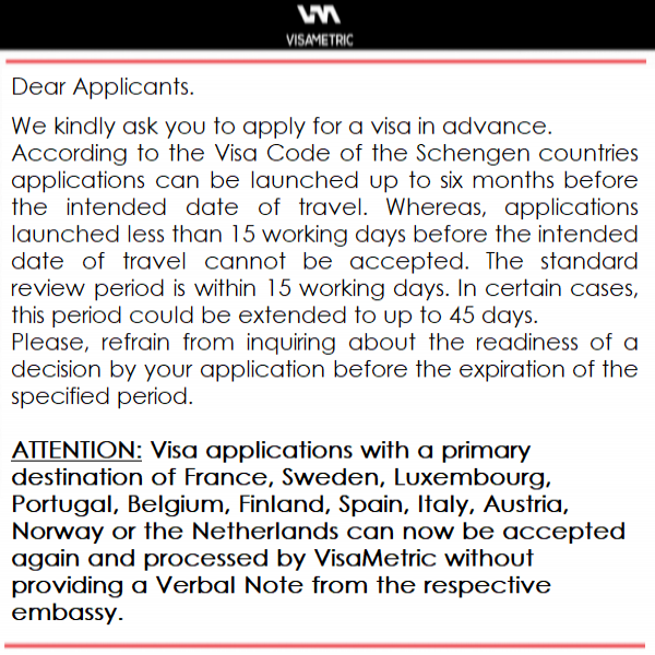 VisaMetric Visa Application Centers